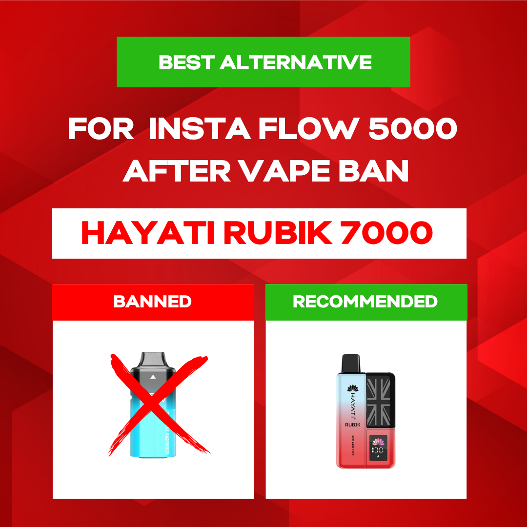Best Hayati Rubik 7000 Puff Vape Kit | Insta Flow Alternative UK – Shop ...