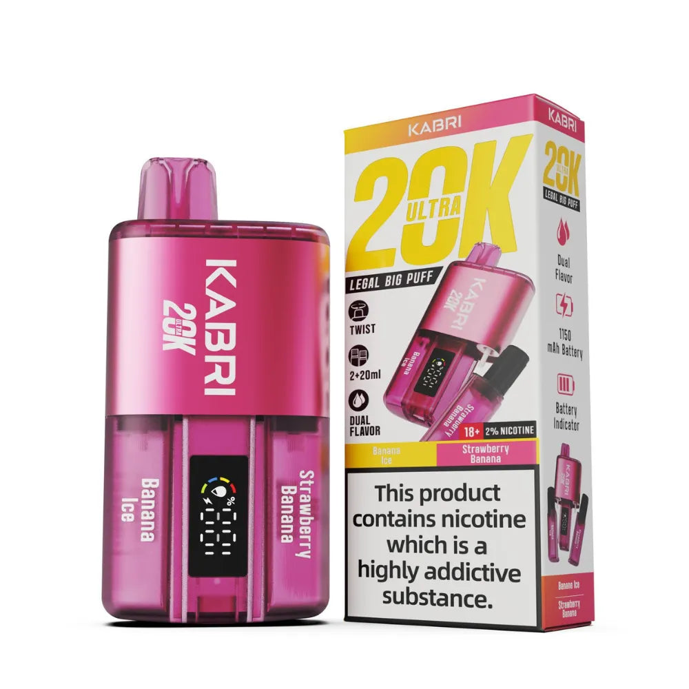 Kabri 20K Puff Ultra Disposable Vape Kit | Exclusive Offer £8.99 ...